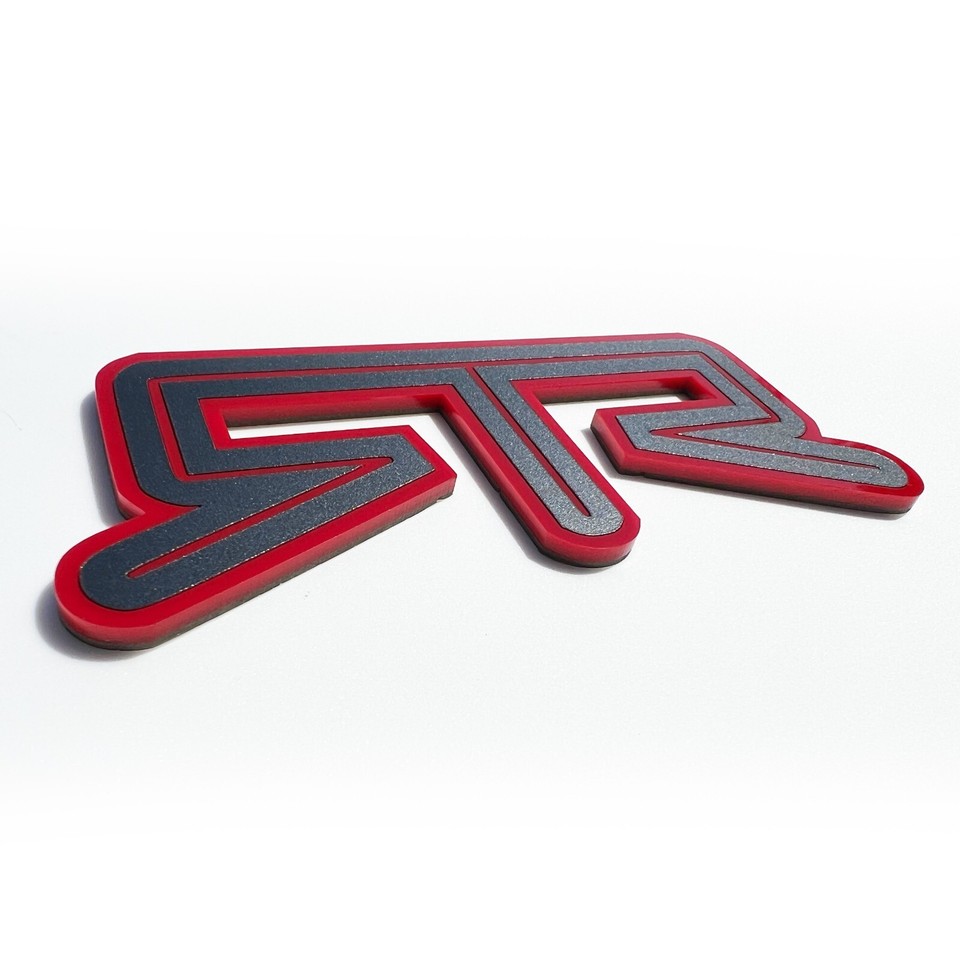 (1) RED RTR Emblem Fits FORD MUSTANG Rear Deck Lid Badge Nameplate ...
