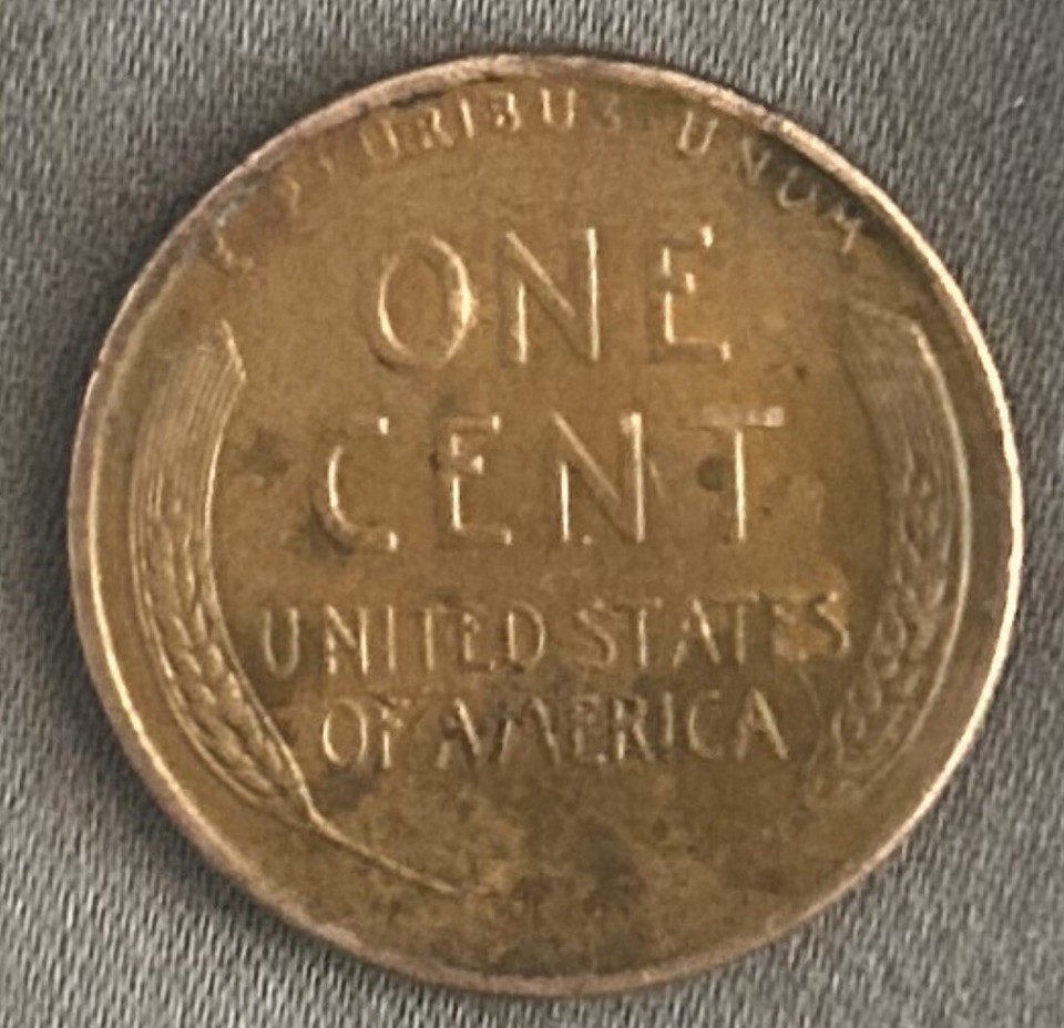 1958-D Lincoln Wheat Cent Penny w/ Die Gouge Errors ,L On Rim, Multiple ...