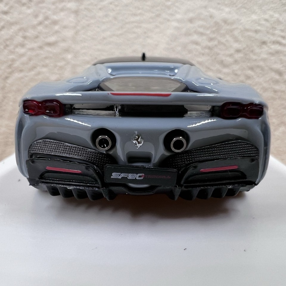 1:64 SF90 Stradale Gray Alloy Diecast Model Car - Collectible Supercar ...