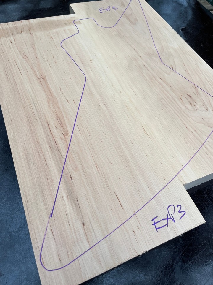 ALDER 2-piece Explorer guitar body set 597 x 485 x 48mm EXP1 | eBay