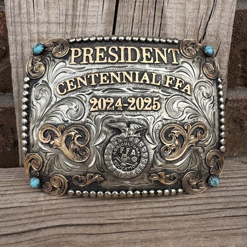 Cowboy Trophy Style Belt Buckle with Engraving Ranch Rodeo FFA and 4H ...
