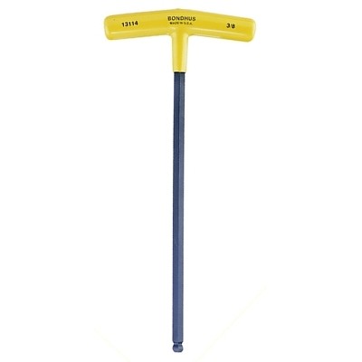 Balldriver T-Handle Hex Keys, 3/16 in, 9.8 in Long Bondhus 13110 ...