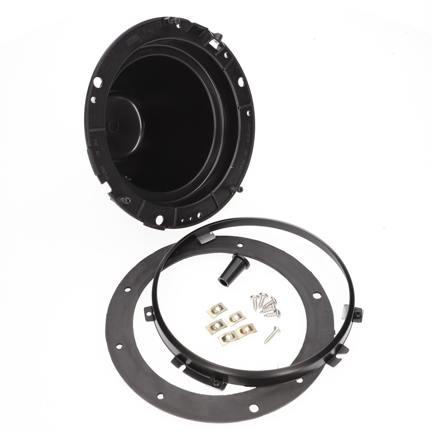 Black Defender Mini Wipac 7" Headlight Headlamp Plastic Bowl In Fixings ...