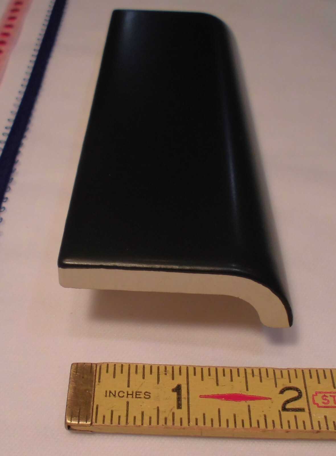 1 pc. Matte Black: Ceramic Radius Bullnose Tile by American Olean Co. 2 ...