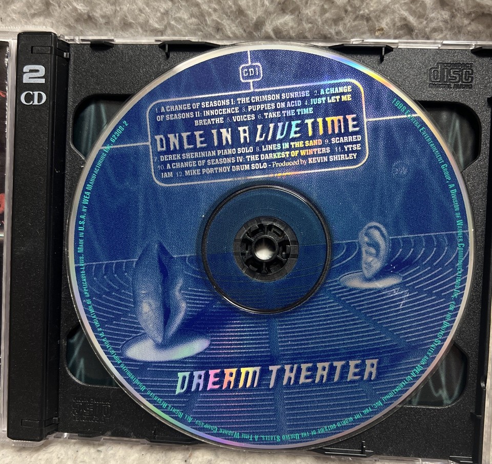 Dream Theater – Once In A Livetime CD 1998 EastWest – 2 Discs- Like New ...