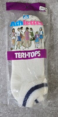 Vtg Woolworths Orlon Bootie Socks Brushed Acrylic Navy Blue Rolled ...