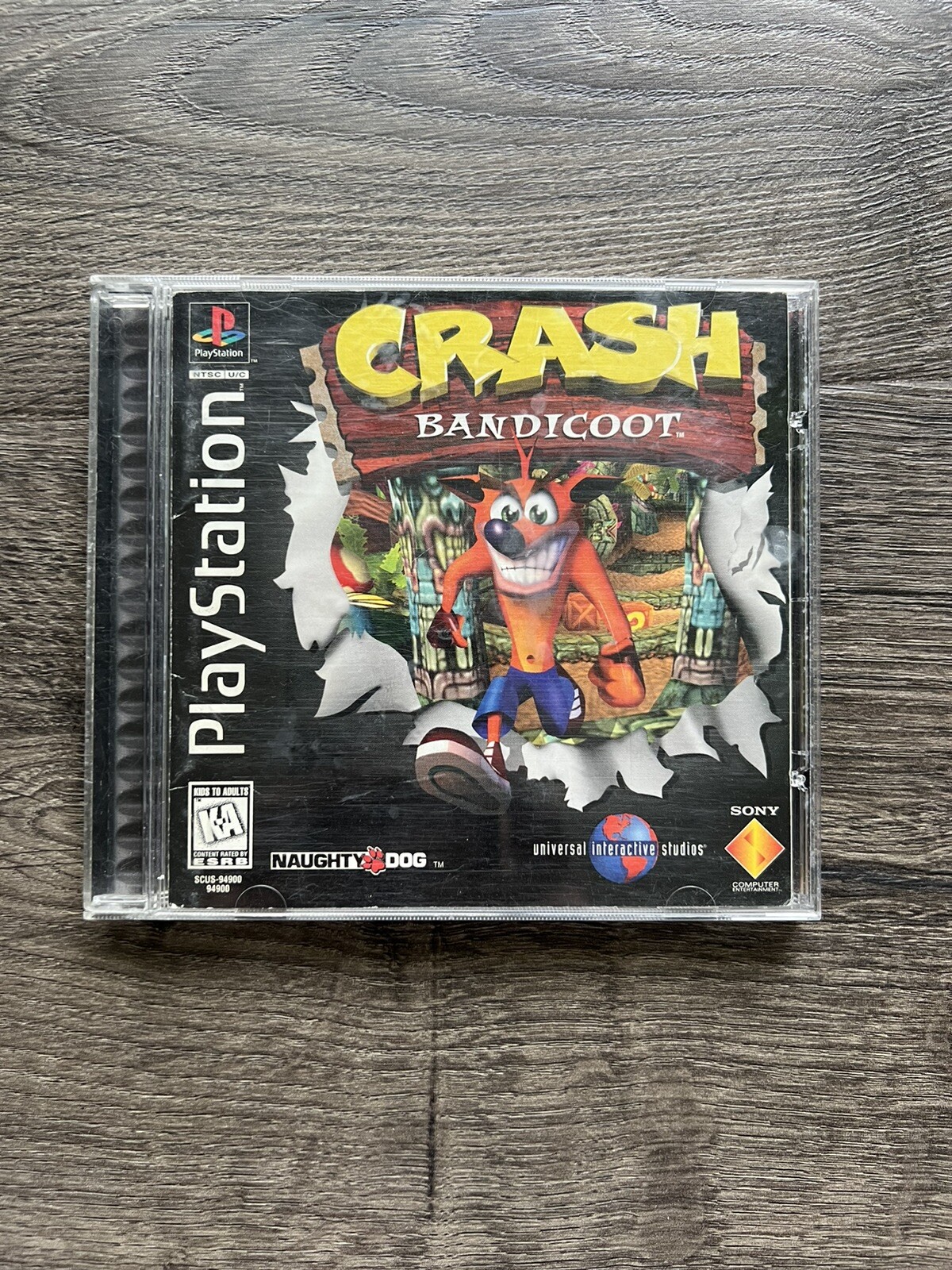 Sony PlayStation 1 PS1 Crash Bandicoot Orange Disc Black Label ...