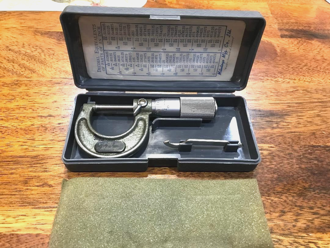 Mitutoyo No. 103-127 Outside Micrometer, Nice M115-1" .001" with Case ...