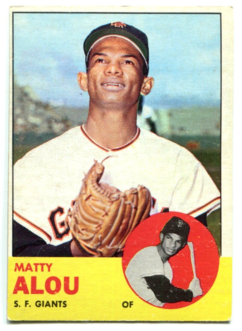 1963 Topps #128 Matty Alou Baseball Card - San Francisco Giants | eBay