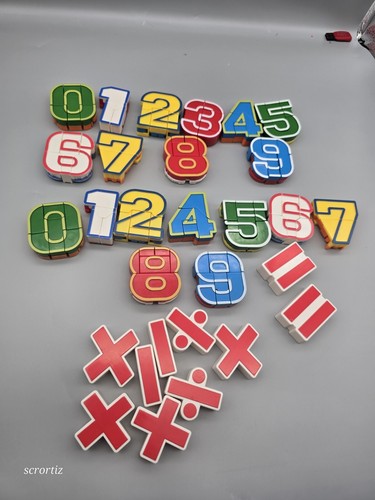 Vintage Alpha Bots Lakeshore Transforming Robot Numbers 2 Sets | eBay