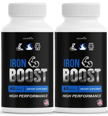 (2 Pack) Iron Boost High Performance Supplement, IronBoost Capsules | eBay