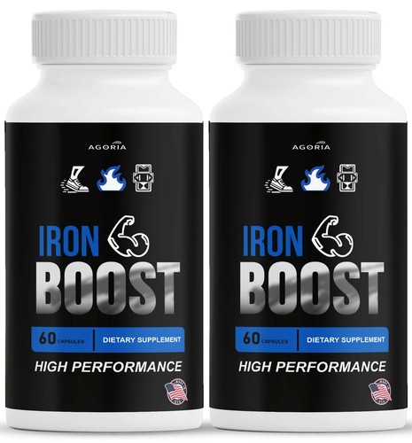 (2 Pack) Iron Boost High Performance Supplement, IronBoost Capsules | eBay