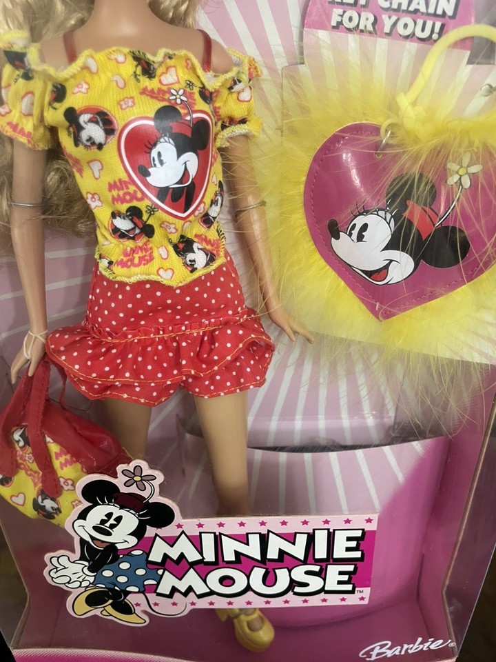 New 2005 Minnie Mouse Barbie Doll Disney/Mattel J0873 Blonde/NRFB/+ Key ...