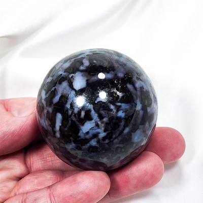 2.0 inch (50mm) Indigo Gabbro Sphere Purple & Black Crystal Ball | eBay
