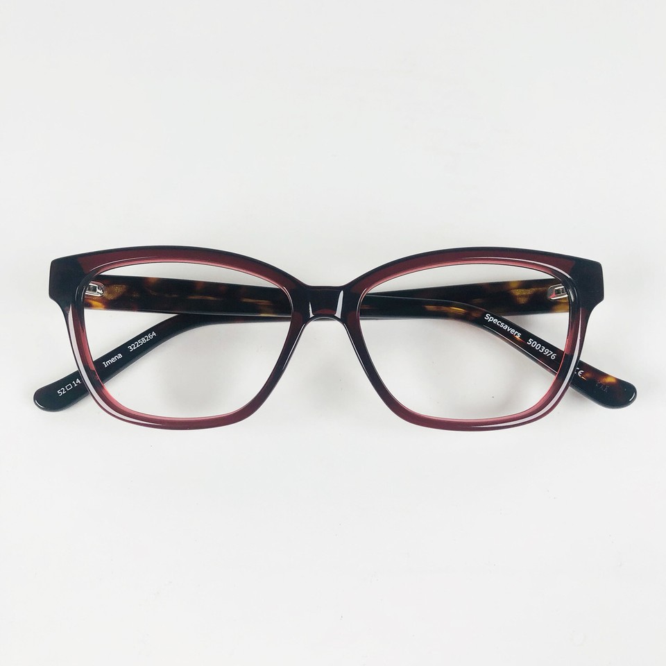 SPECSAVERS eyeglasses BURGUNDY RED CATS EYE glasses frame MOD: IMENA ...