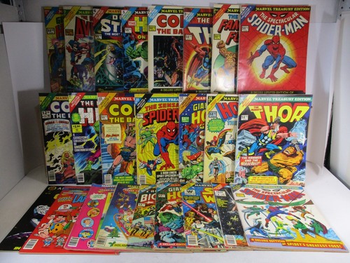 Marvel Treasury Set 24 issues Over-sized Comics Bonanza 1974-1979 (s 15459) | eBay