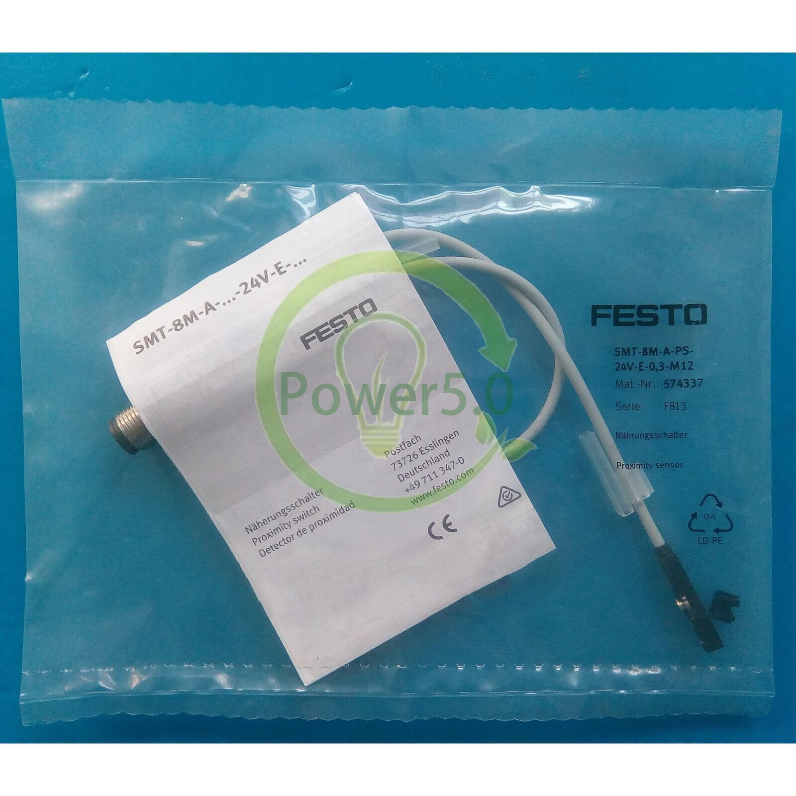 Festo SMT-8M-A-PS-24V-E-0,3-M12 574337 Magnetic Switch New One Free ...
