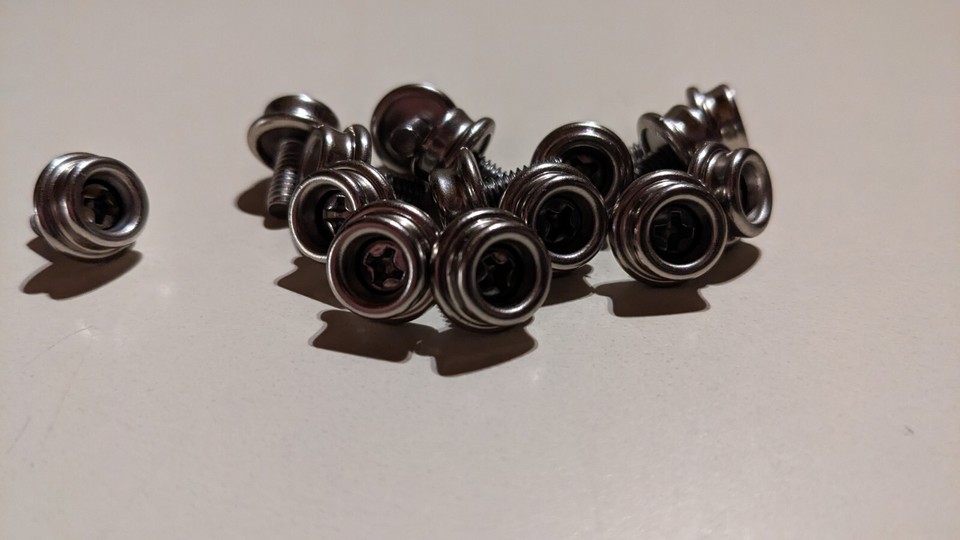 15 SNAPS TONNEAU COVER, CONVERTIBLE TOP, BOOTS 3/8 STAINLESS MACHINE ...