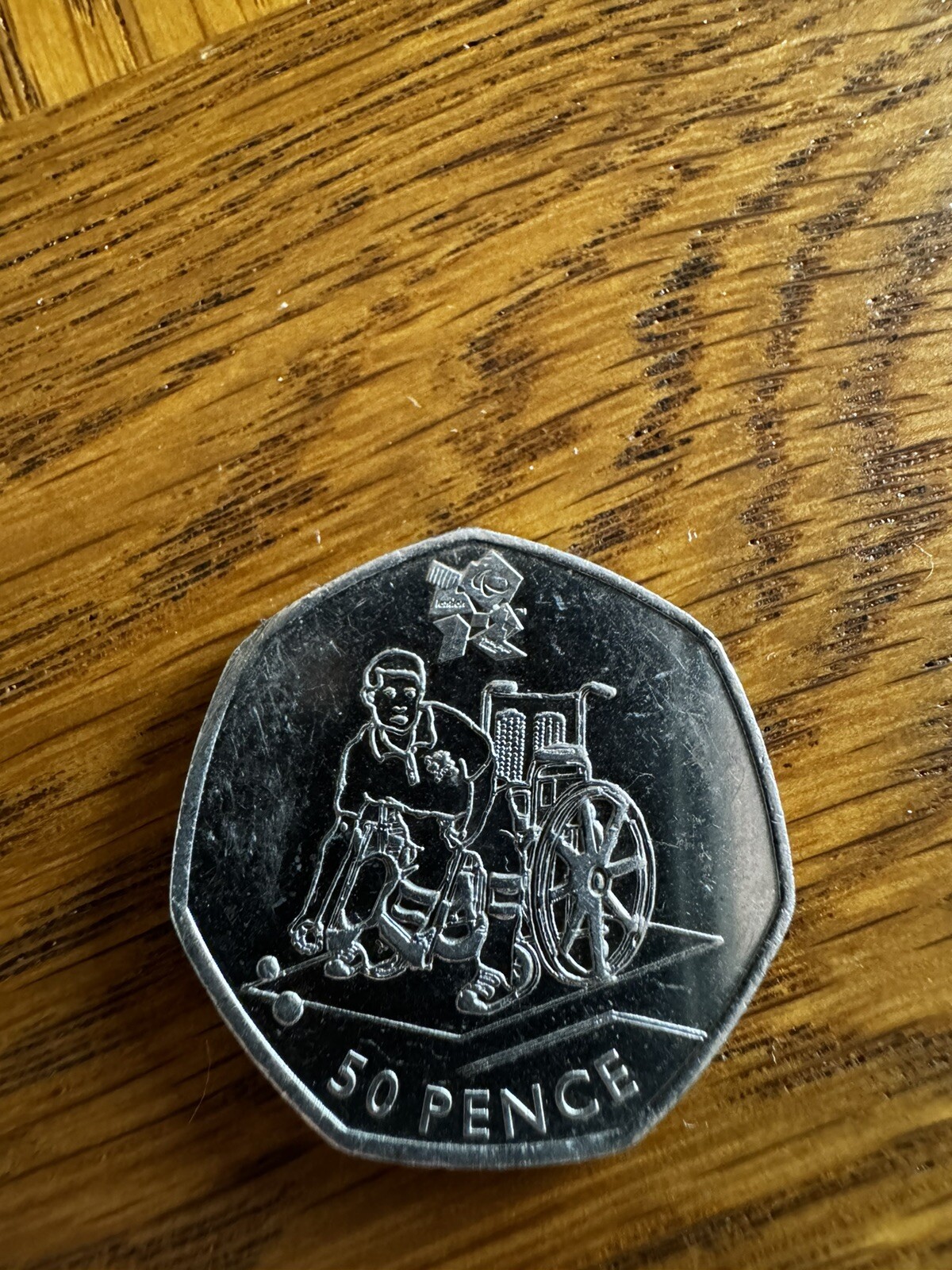 50p Coin London Olympics 2011 Wheelchair - RARE | eBay UK