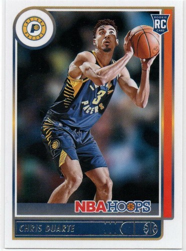 2021-22 Panini Hoops #236 Chris Duarte INDIANA PACERS base Rookie Card ...