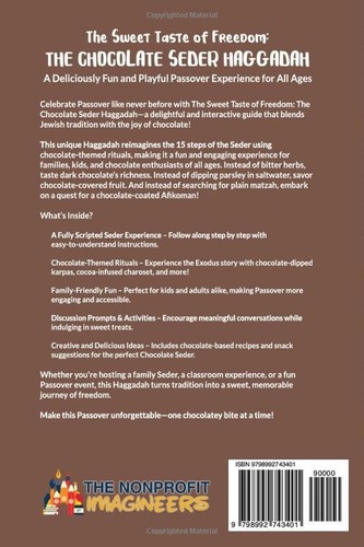 The Sweet Taste of Freedom: The Chocolate Seder Haggadah: A Chocolate ...