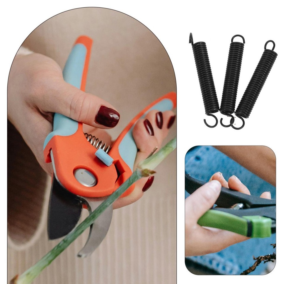 3pcs Stainless Steel Spring Hooks Tension Springs Extension Springs ...