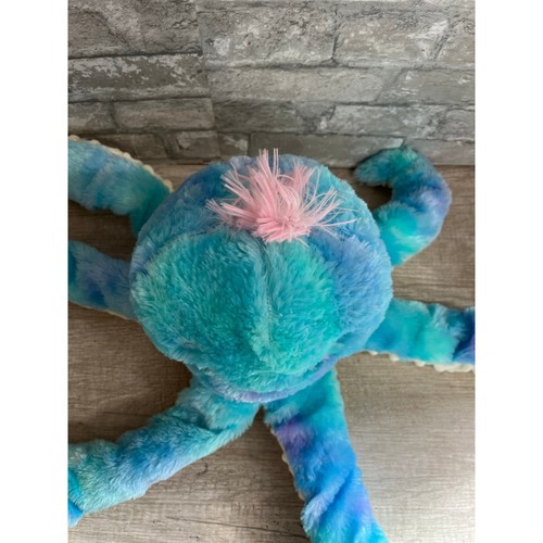 Blue Pink Octopus Plush Toy Stuffed Animal 18 Soft Cute Smiling Face ...
