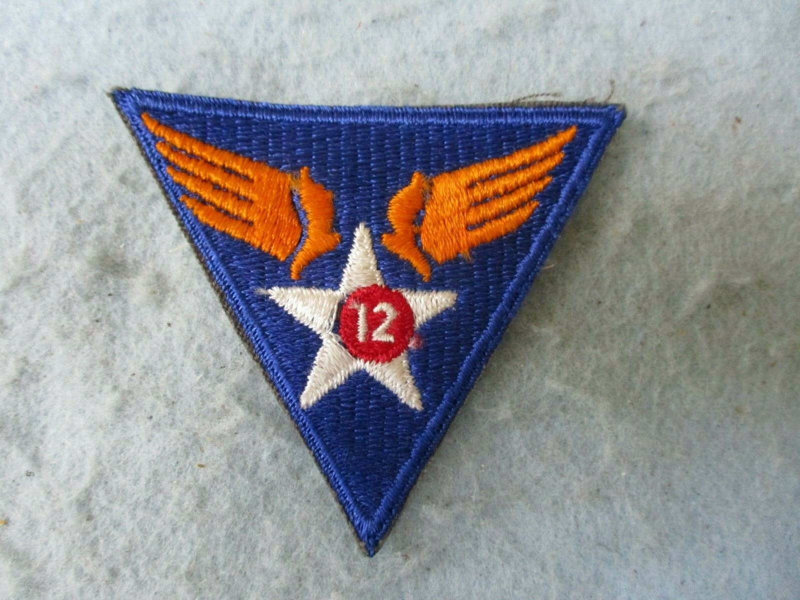 WWII 12th Army Air Forces Patch Embroidered Europe Africa Middle East ...