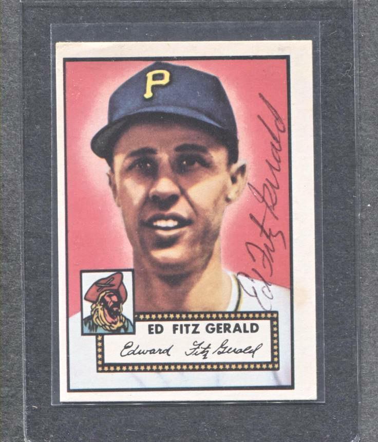 1952 Topps #236 Ed Fitzgerald Signed Reprint Card (Pirates) | eBay