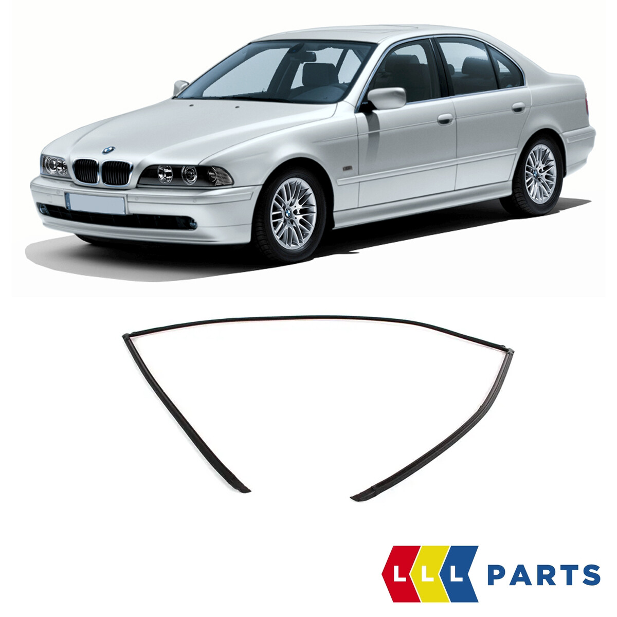 GENUINE BMW 5 SERIES E39 REAR WINDSHIELD UPPER MOULDING SEAL ...