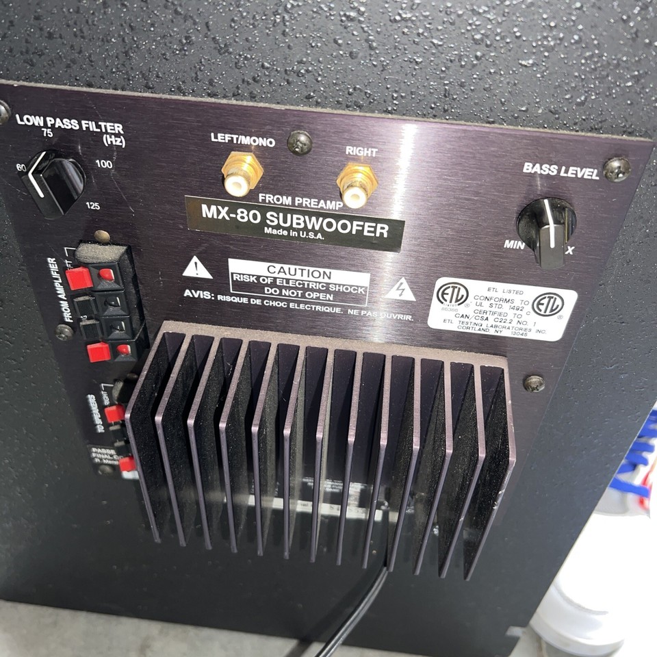 Miller Kreisel - MK MX80 Powered Subwoofer- Push Pull Dual 12" - Black ...