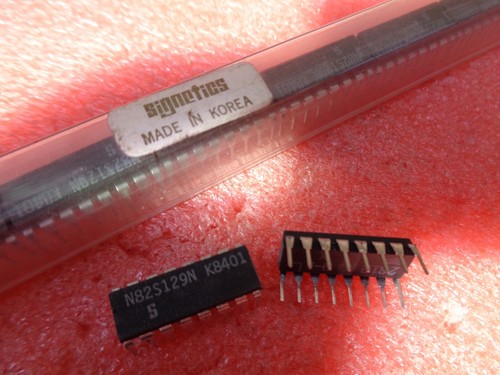 2 x N82S129N 256X4 OTPROM DIP16 VINTAGE SEMICONDUCTOR SIGNETICS UKSTK ...