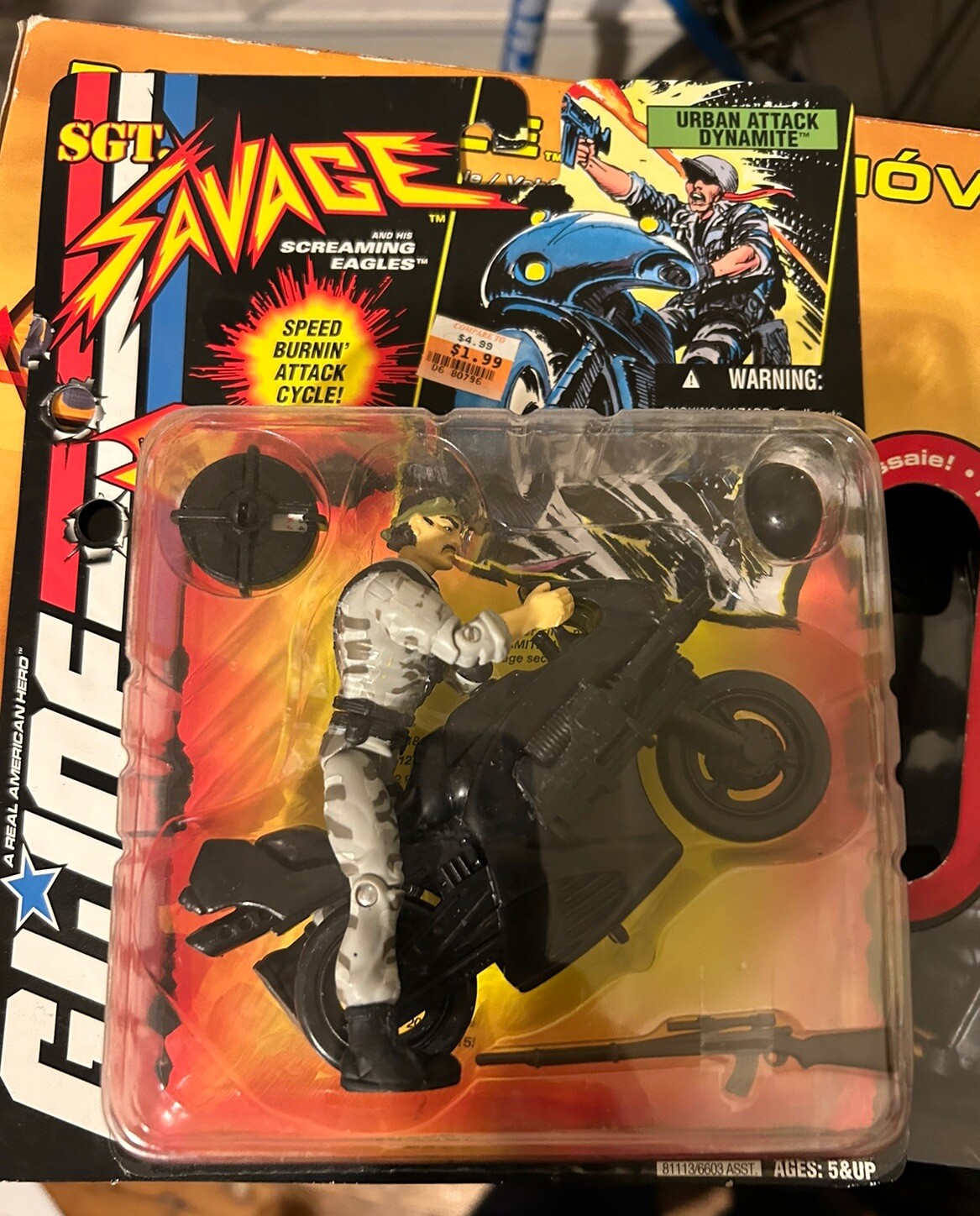 GI Joe 1994 Urban Attack Dynamite Sgt Savage Hasbro New Unopened Sealed ...