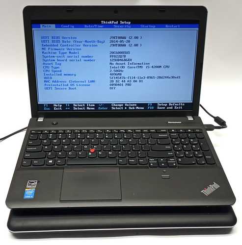 Lot of 2 Lenovo ThinkPad Edge E540 i5-4200m@2.50 4GB RAM No HDD/OS ...