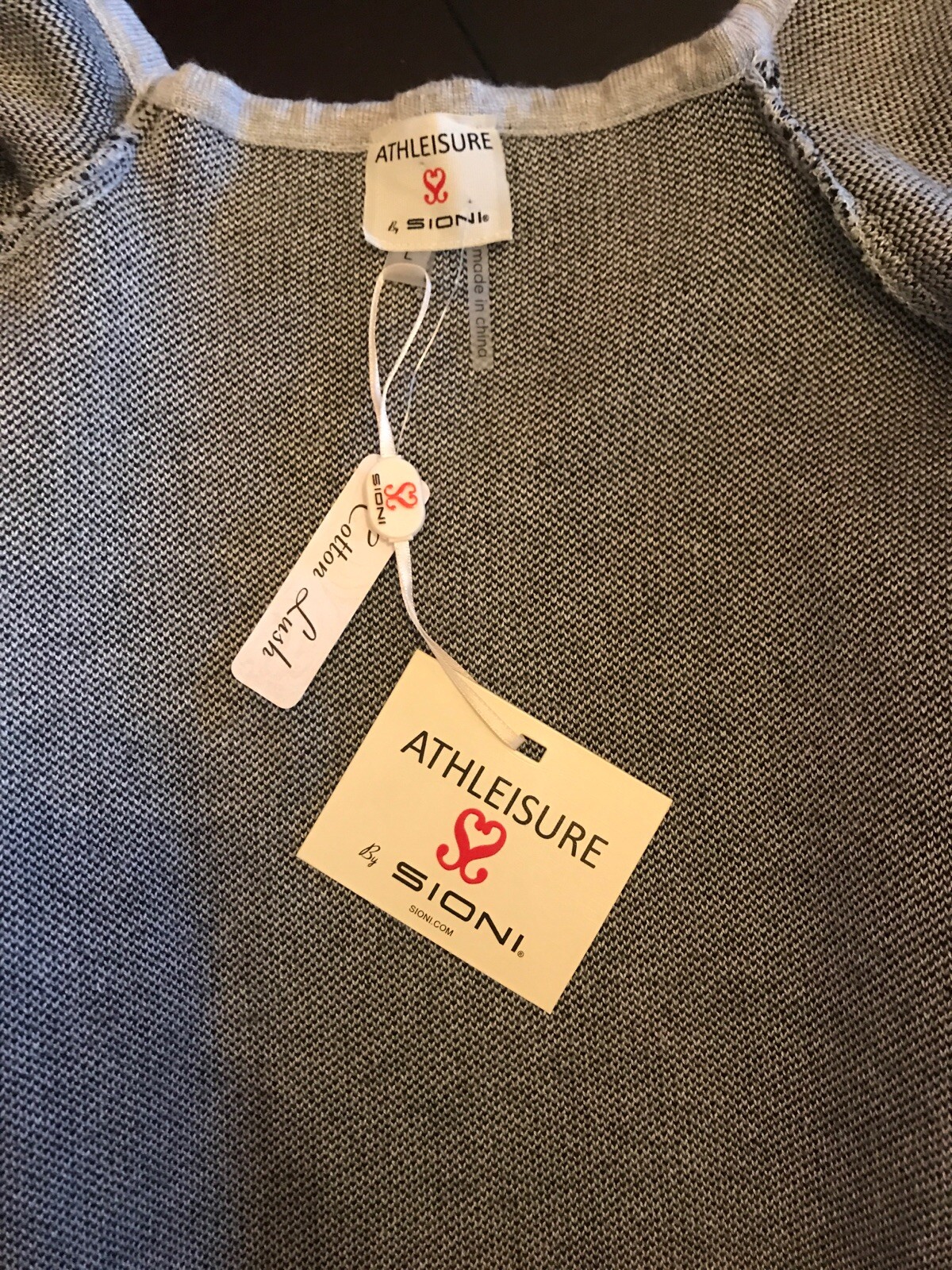 Athleisure by Sioni Open Front Cardigan Sweater Jacket Size Large New | eBay