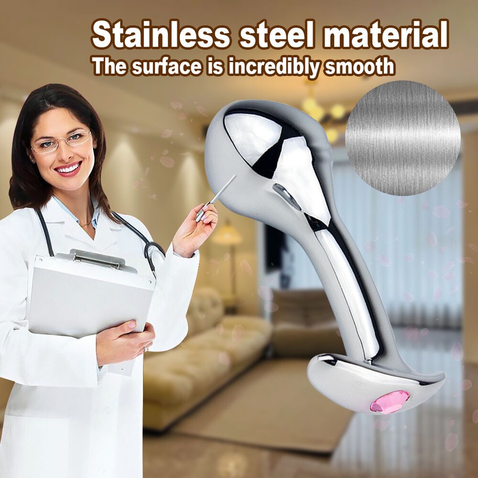 Metal Steel Anal Butt Plug G-spot Probe Prostate Massager Sex Toys for ...
