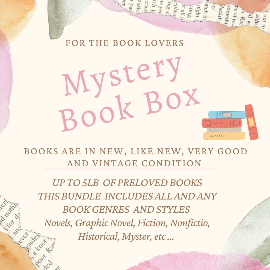 Book Box Mystery Box Books Bundle Novel, Cookbook, Romantic, Sci-Fi ...