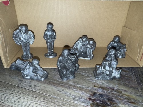 Vintage Michael Ricker Pewter Set Figurines 7 piece RB Studios | eBay