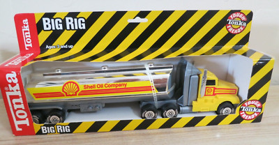 Tonka Big Rig Shell Oil Semi Truck Tanker Trailer 1991 Toy 94045 /91170 ...