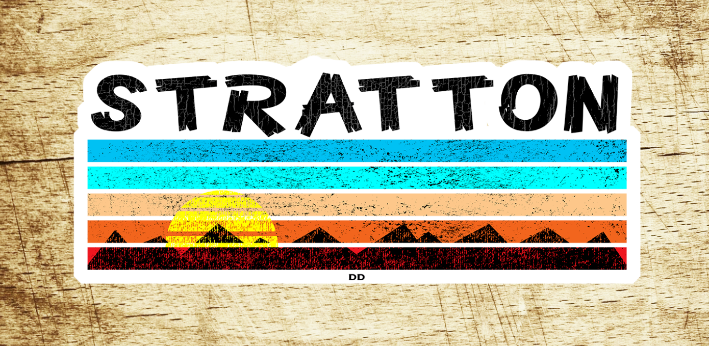 Ski 3.75" Skiing Stratton Vermont Decal Sticker | eBay