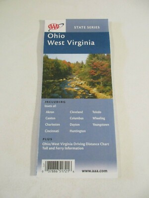 2002 AAA Ohio West Virginia State Highway Travel Road Map-AB4 | eBay