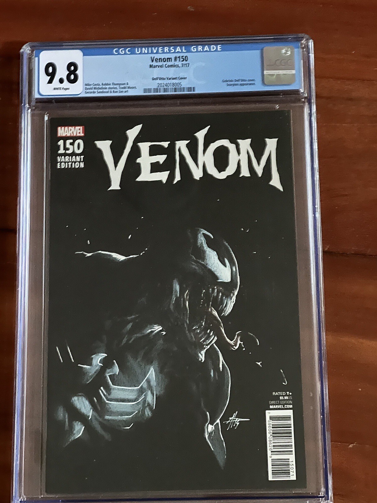 Venom #150 | CGC 9.8 | Gabriele Dell'Otto 1:25 Variant | Marvel Comics ...