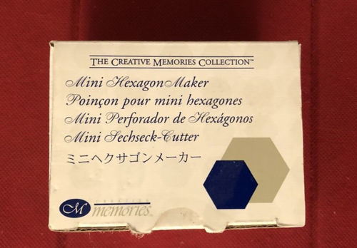 Creative Memories MINI HEXAGON MAKER Punch with Storage | eBay