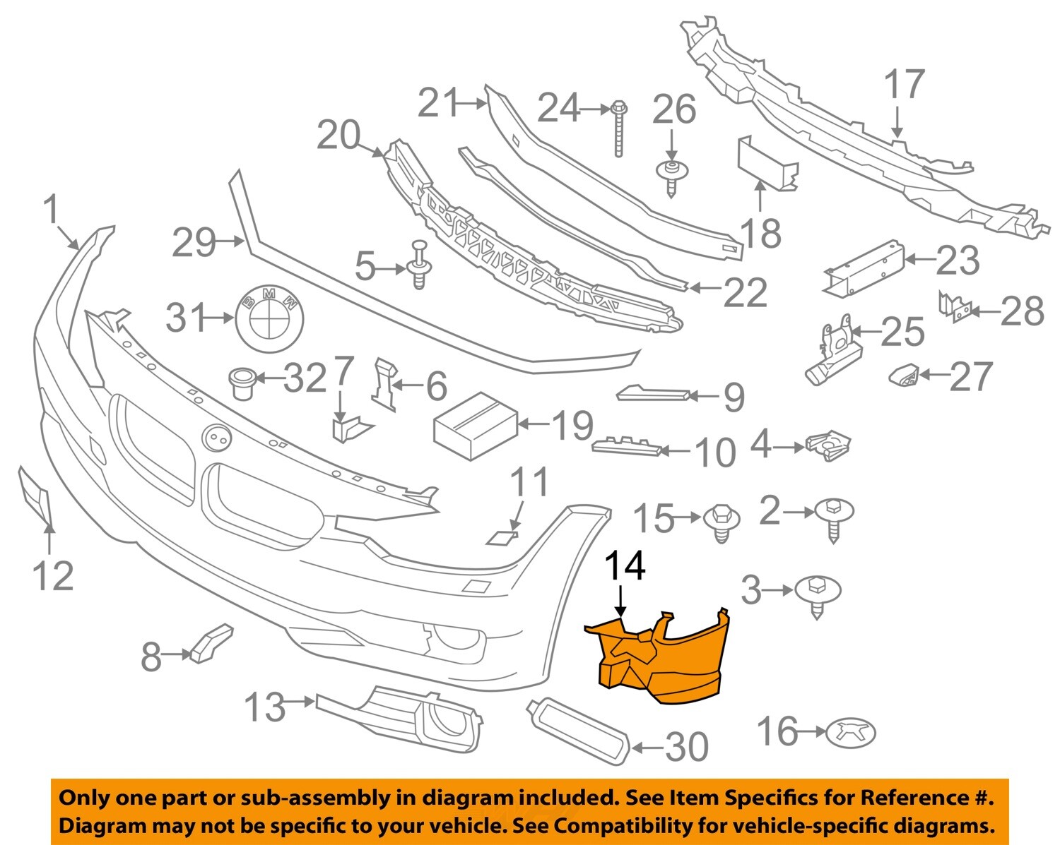 BMW 51117266197 Genuine OEM Factory Original Support Panel for sale ...
