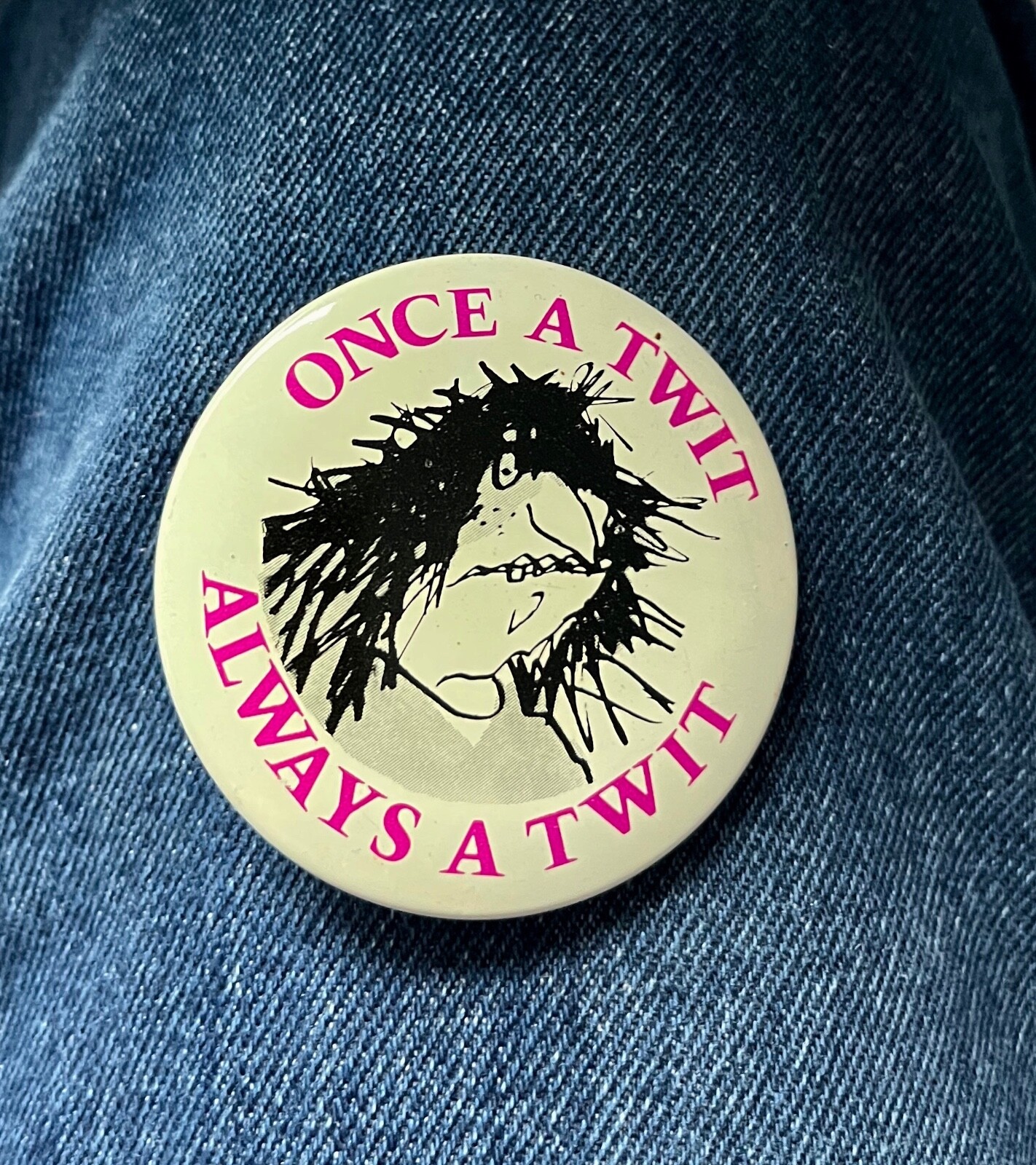 Humorous Ounce A Twit, Always A Twit Funny Graphics 2 1/4" Litho | eBay