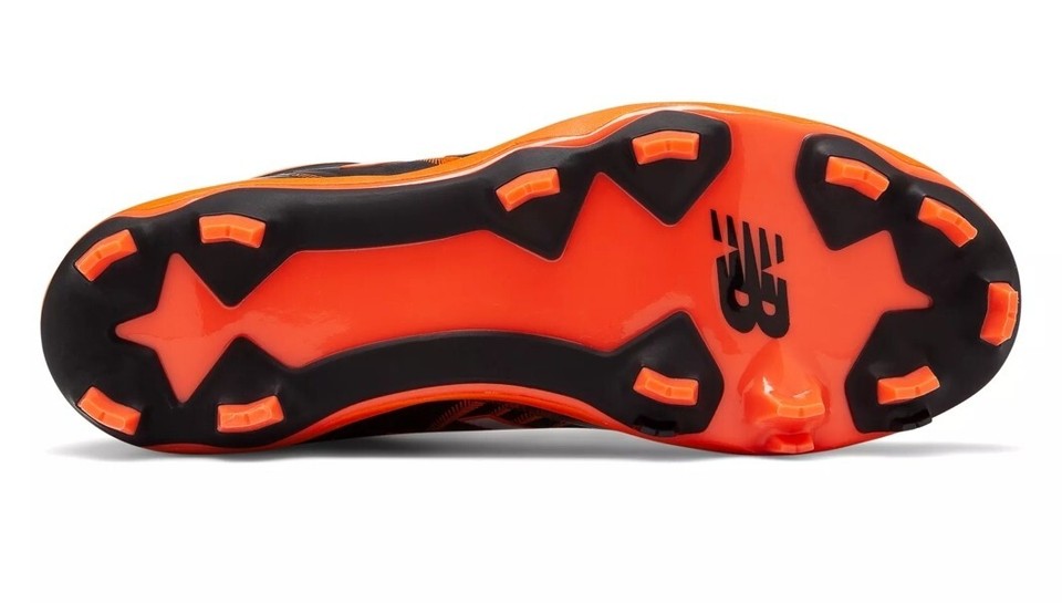 New Balance Men's 4040v5 TPU Low Molded Baseball Cleats | Black/Orange ...