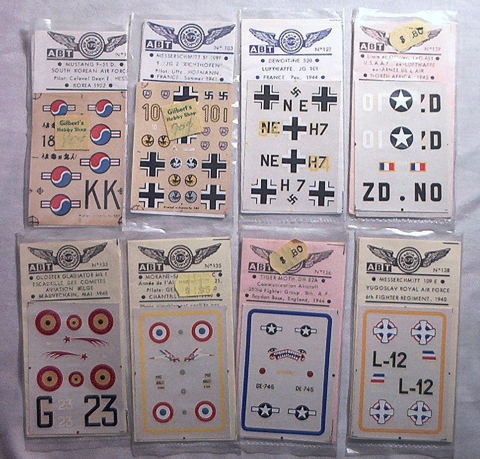 35 ABT 1:72 MILITARY AIRCRAFT DECAL SETS & PAINT COLOR BOOKLET - NOS ...