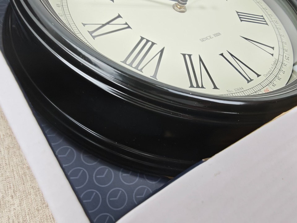 Towcester Clock Works Co. Traditional Quartz Wall Clock with Large ...