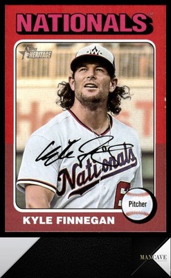 2024 Topps Heritage #41 Kyle Finnegan Red Border Washington Nationals ...