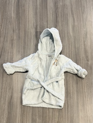 Carter’s Baby Hooded Bath Robe 0–9 Months Blue Bear Embroidered | eBay
